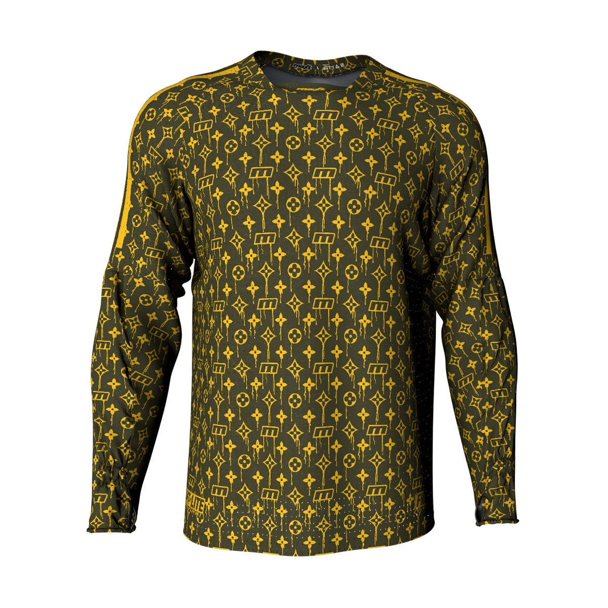 Strike Paintball Jersey - Maxt Drip - Olive and Yellow – Maxt Sportswear