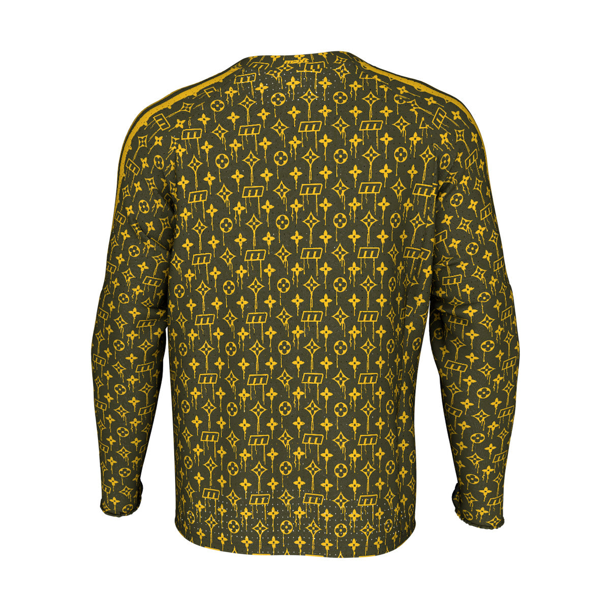 Strike Paintball Jersey - Maxt Drip - Olive and Yellow – Maxt Sportswear